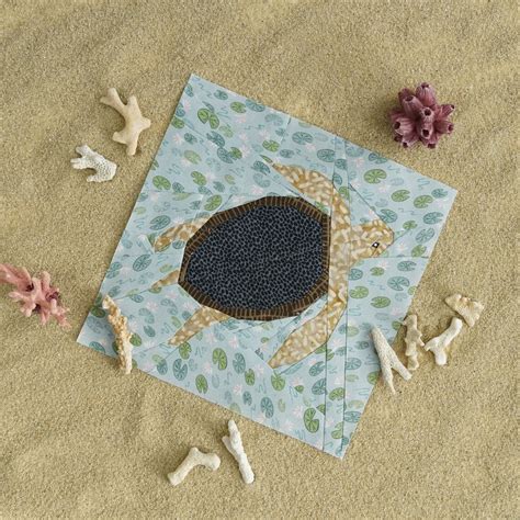 Turtle Quilt Block Pattern Pdf Instant Download Patchwork Etsy