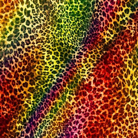 Premium Photo Colorful Leopard Texture Background