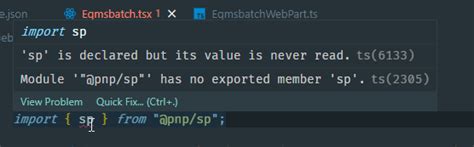 Module Pnp Sp Has No Exported Member Sp Issue 2098 Pnp Pnpjs