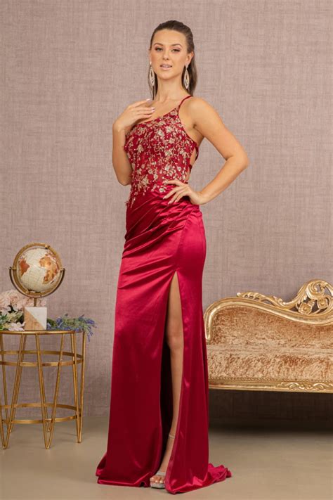 Strapless Sheer Satin Mermaid Dress Gls Collective