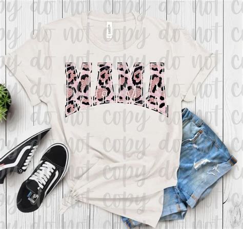 Mama Pink Leopard Digital Png Etsy