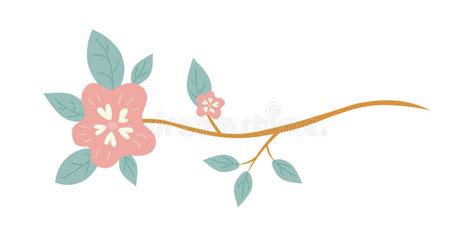 绿叶花树枝 向量例证 插画 包括有 颜色 设计 绿色 抽象 装饰 照片 工厂 查出 季节性 277957252