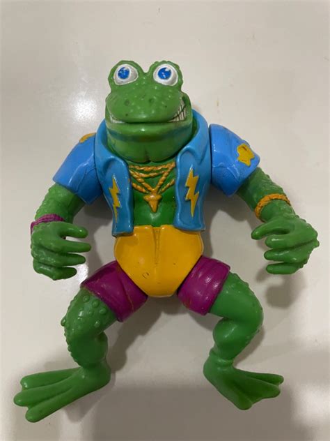 TMNT Ninja Turtles Vintage 1989 Genghis Frog By Playmates Toys RM70