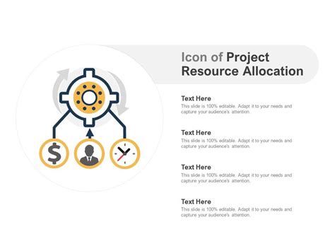 Icon Of Project Resource Allocation Powerpoint Slide Presentation