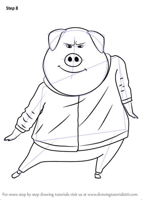 How To Draw Gunter From Sing Sing Step By Step