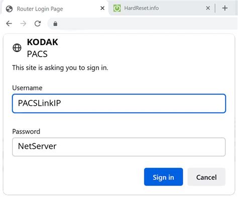 Kodak Pacs Contraseña Predeterminada How To