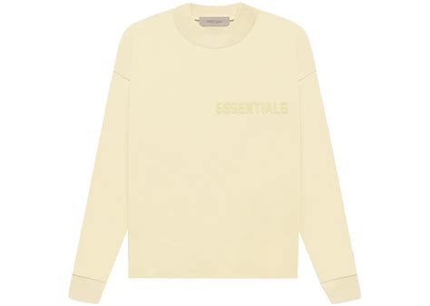 Fear Of God Essentials Ls Tee Canary Mens Fw22 Us