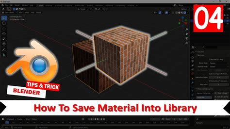 Blender How To Save Material Into Library Youtube