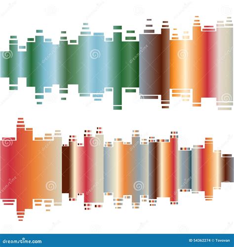 abstract colorful gradient indicator set stock vector illustration of