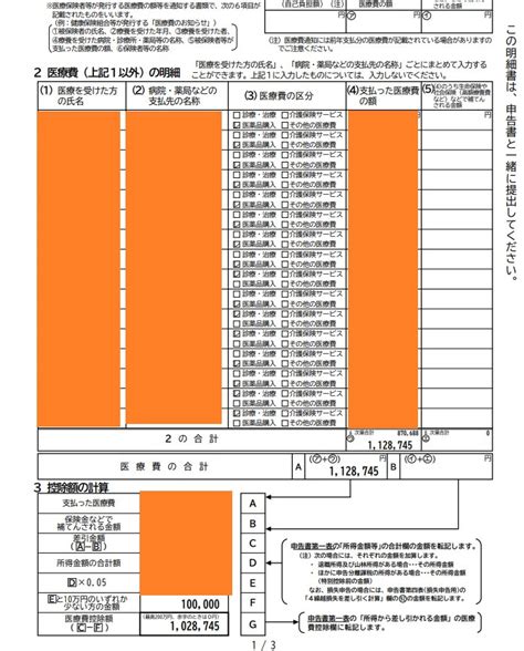 確定申告を簡単にできる医療費控除の申告書と明細書のやり方 あやこブログ