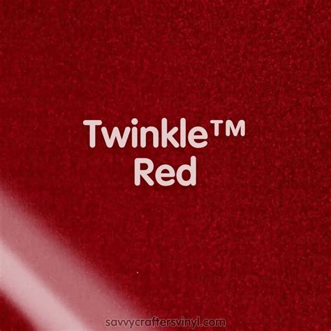 Siser Twinkle™ Red Savvy Crafters Vinyl And Ts