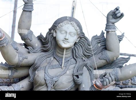 Durga Sculpture Making An Artist In Narayangonj Dhaka Bangladesh