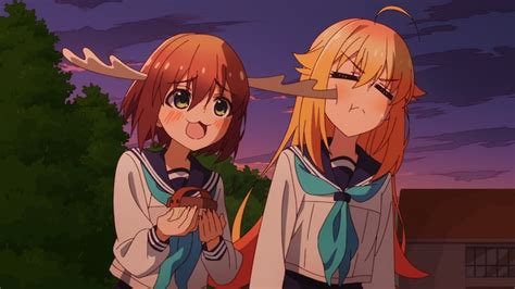 Tvアニメ「しかのこのこのここしたんたん」第1話「ガール・ミーツ・シカ」の場面カット。 アニメ「しかのこのこのここしたんたん」場面カットに