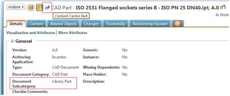 Autodesk Inventor Inhaltscenter Mit Windchill Verwenden