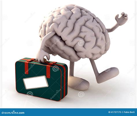 Brain With Arms Legs Wings Bow And Arrow Royalty Free Stock Image