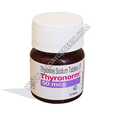 Thyronorm 50 Mcg Thyroxine Sodium Tablets Levothyroxine In Usa