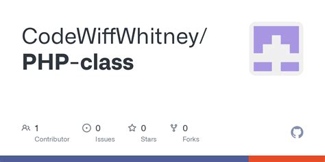 github codewiffwhitney php class