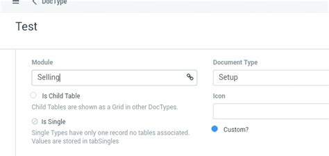 How To Include A New Setup Doctype Into A Module Erpnext Frappe Forum