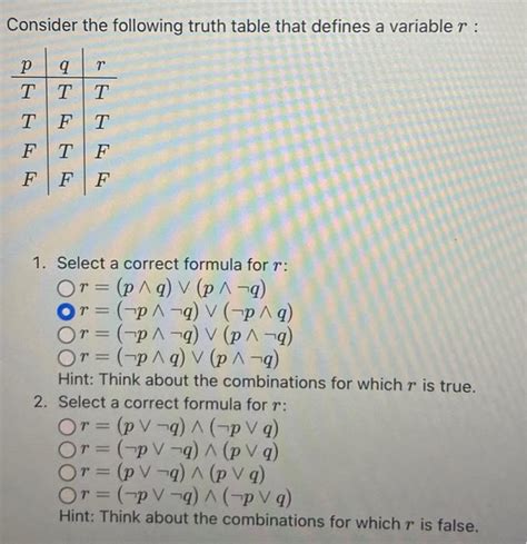 Solved Consider The Following Truth Table That Defines A
