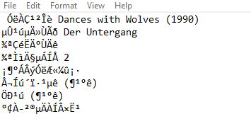The Notepad Displays Garbled Text Microsoft Community