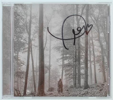 Taylor Swift Signed Folklore Cd Album Cover Jsa Pristine Auction