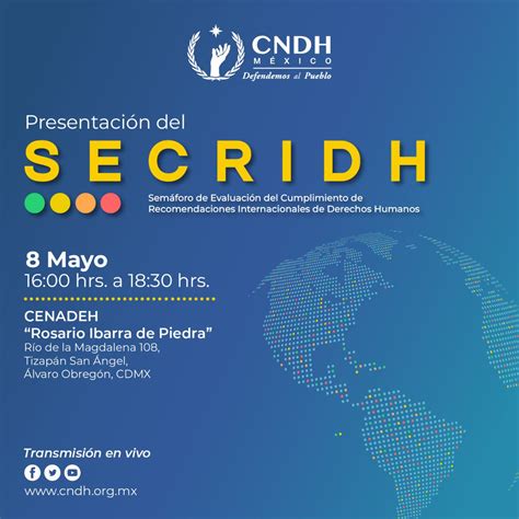 Cndh En México On Twitter ¡no Te Pierdas La Presentación Del Semáforo