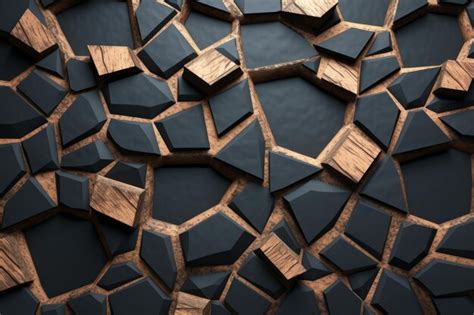 Premium Photo Voronoi Blocks Pattern Texture Background