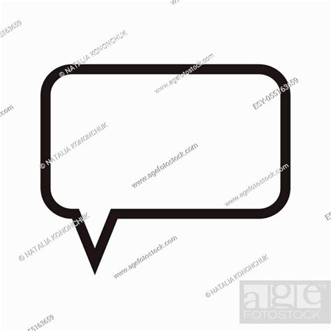 Speech Bubble Message Box Message Icon Black And White Vector