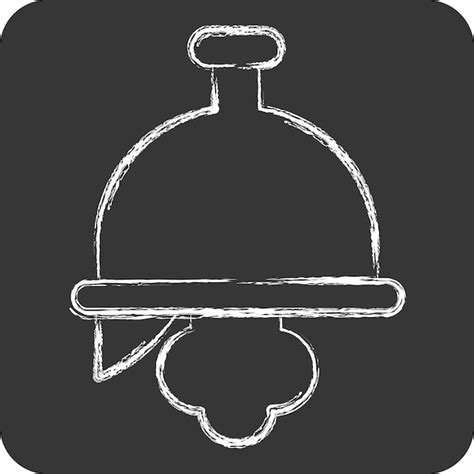 Icon Casque Lié Au Symbole Celtique Craie Style Design Simple