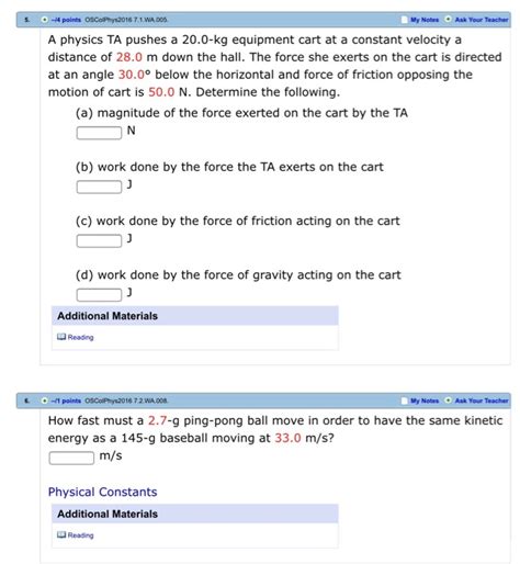 Solved 5 14 Points Oscolphys2016 7 1 W005 My Notes Ask