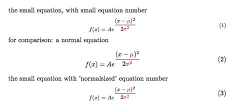 Fontsize Prevent Equation Labeling To Change Sizes TeX LaTeX Stack Exchange