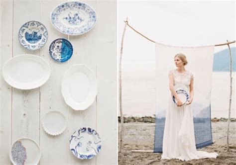 Intimate And Gentle Coastal Blue Wedding Inspirational Shoot
