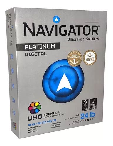 Papel Blanco Carta Navigator Platinum 90g Caja 5000 Hojas En Venta En