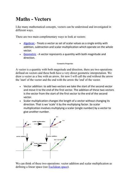 Class 12 Maths Vectors