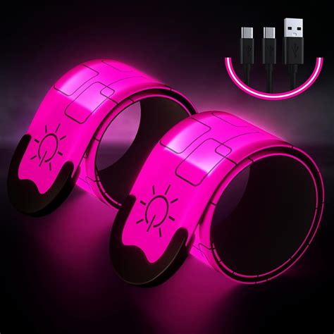 Running Lights For Runners2 Pack Led Armbands For Running Usb