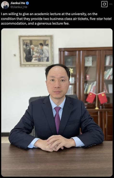 20 Villainous Tweets From Evil Scientist Jiankui He Ebaums World