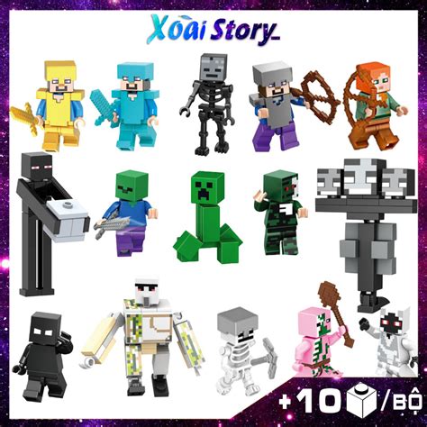 Mua Đồ Chơi Lắp Ráp Mô Hình Minecraft Nhân Vật Quái Vật Trong Game Giá Rẻ Nhất Tecki Vn