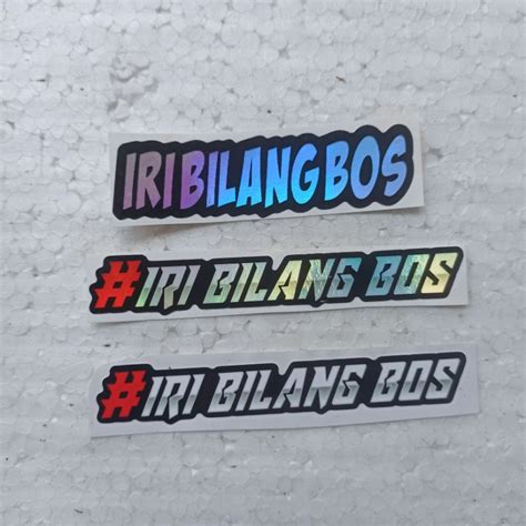 Jual Stiker Iri Bilang Bos Bahan Hologram Dan Vynil Laminasi Glossy