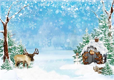 Qishki Manzara Chiroyli Rasmlar