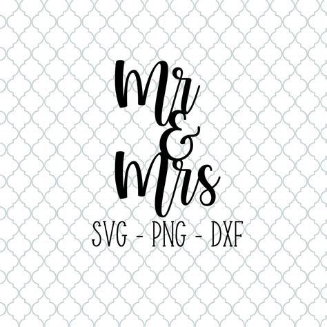 Mr And Mrs Cake Topper Svg Png Bridal Shower Dxf Silhouette Cut File