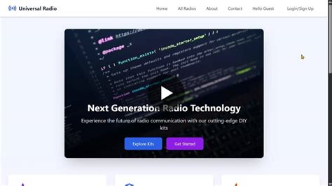 Universal Radio Kit A Php And Mysql Project Ritik Singh Posted On