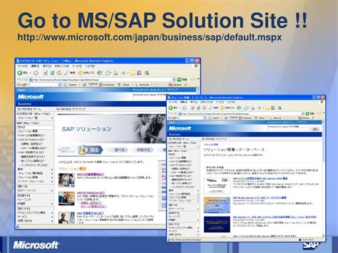 Ppt Microsoft Net と Sap Netweaver との親和性 Powerpoint Presentation Id