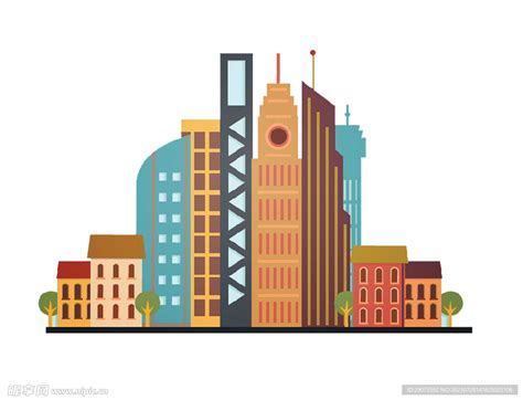 卡通高楼png素材设计图卡通设计广告设计设计图库昵图网