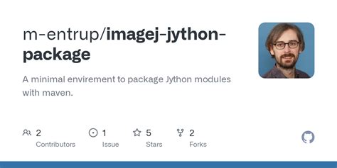 Github M Entrupimagej Jython Package A Minimal Envirement To