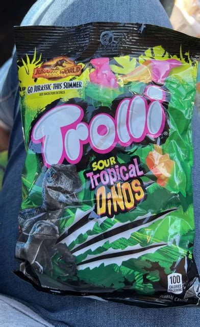 Trolli Jurassic World Sour Tropical Dinos Gummi Candy Fig App