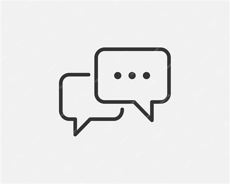 Premium Vector Chat Icon Vector Design Element Talk Bubble Speech Sign Dialogue Balloon