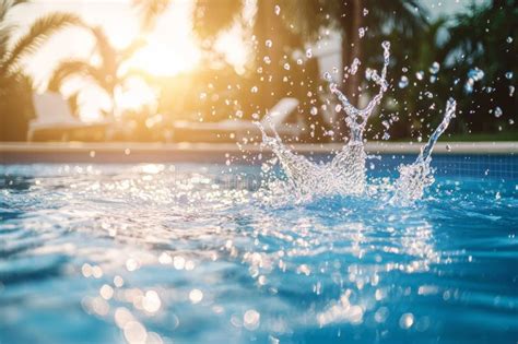 An Anonymous Swimmer Caused A Splash In The Pool Stock Illustration