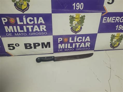 Mulher é Presa Pela Pm Após Tentar Matar Idoso Com Facão
