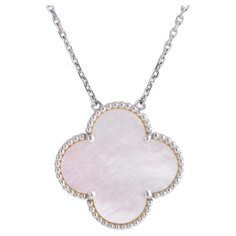 Van Cleef And Arpels Vintage Alhambra 18k Yellow Gold White Mother Of