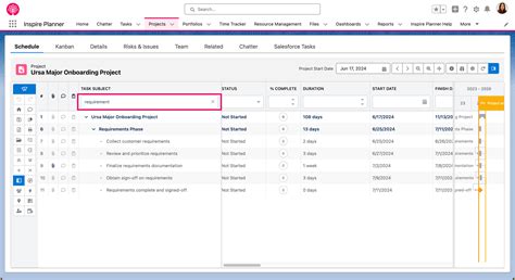 Gantt Lwc Column Quick Filter Bar Inspire Planner Help Center